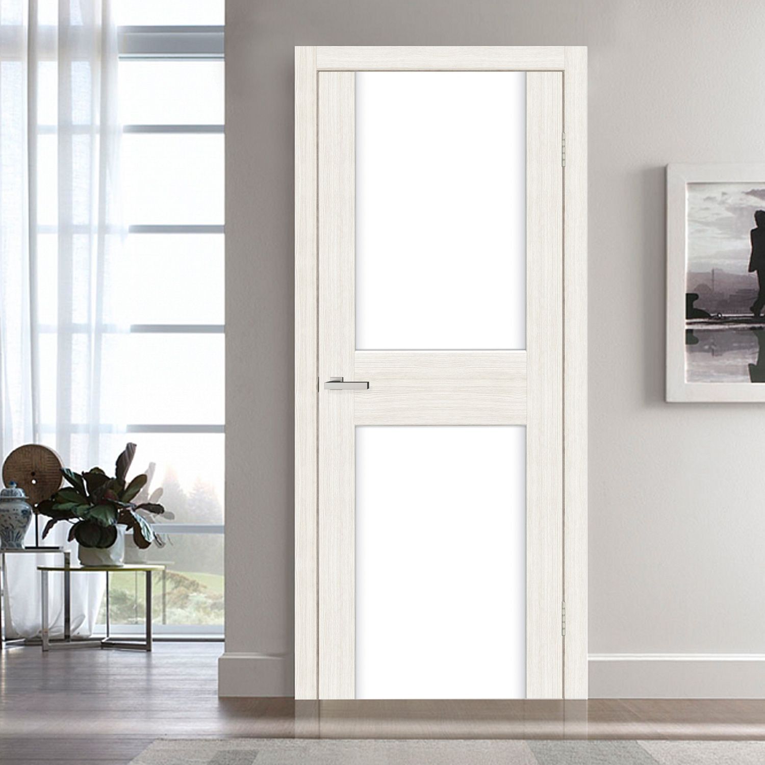 Interior doors Omis Cortex Gloss 03 oak bianco triplex milky — buy in ...