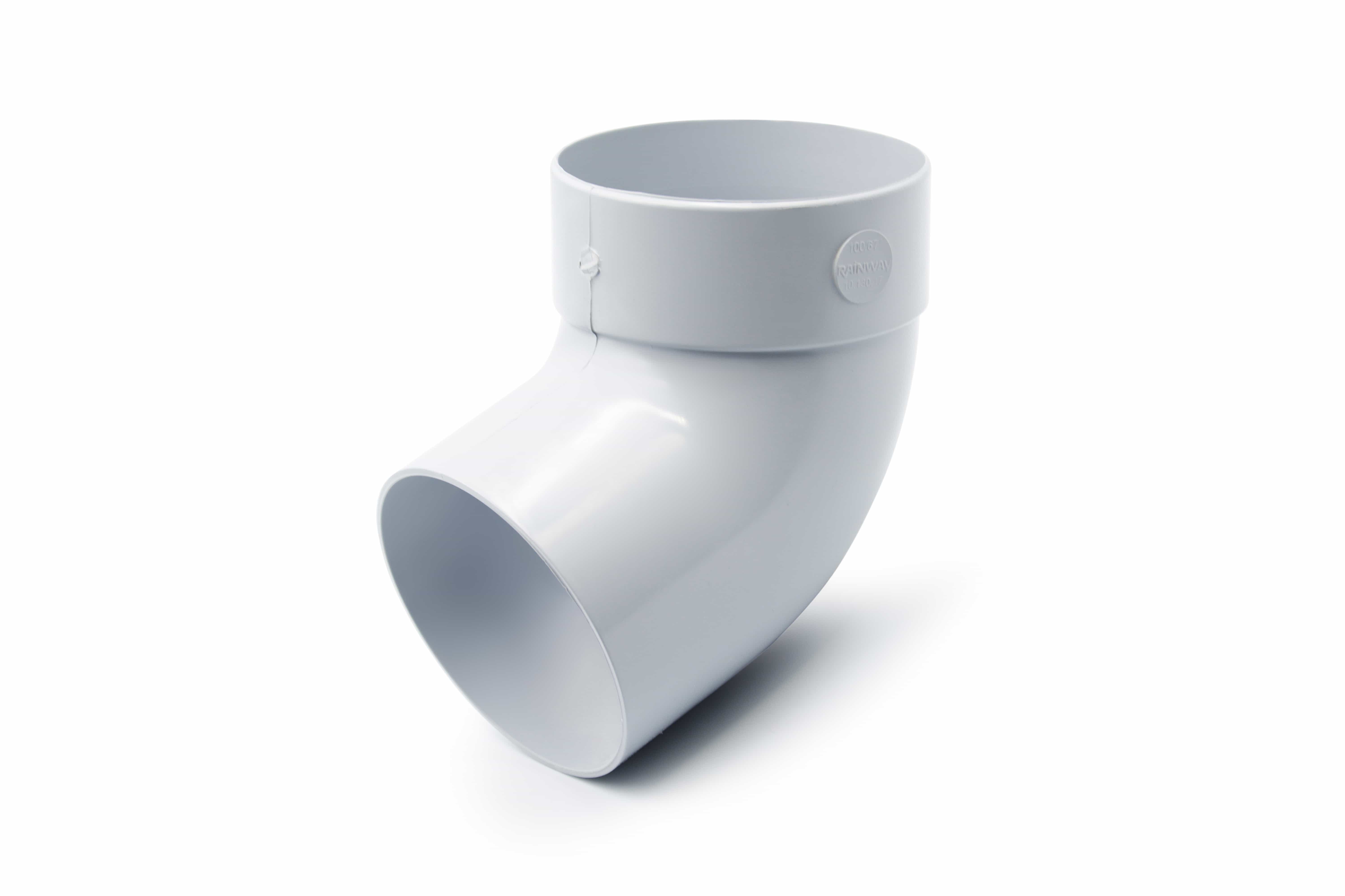 Single-joint pipe bend 67° gray 100mm RainWay — buy in the Decorshop ...