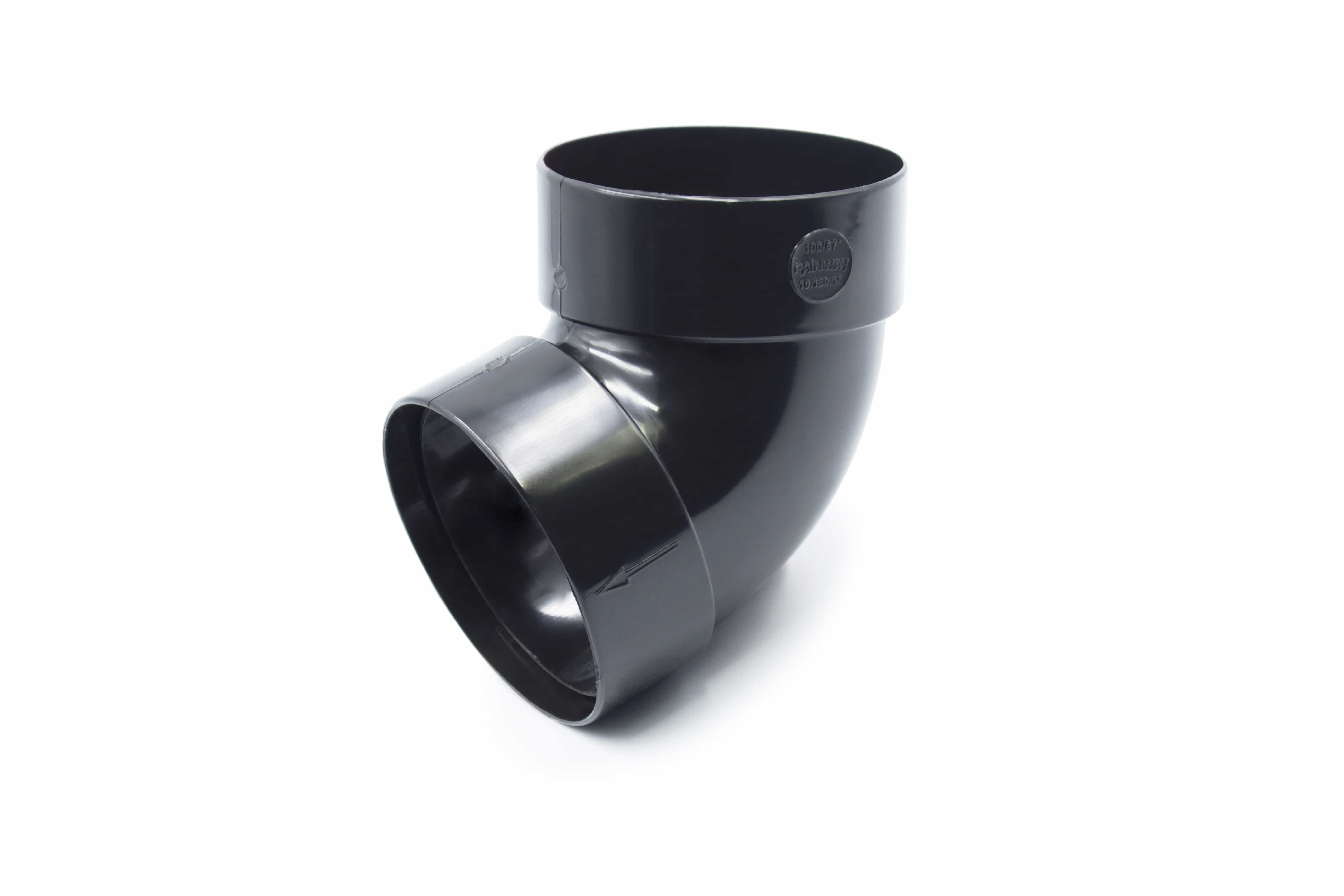 Double-coupled pipe bend 67° graphite 100mm RainWay — buy in the ...