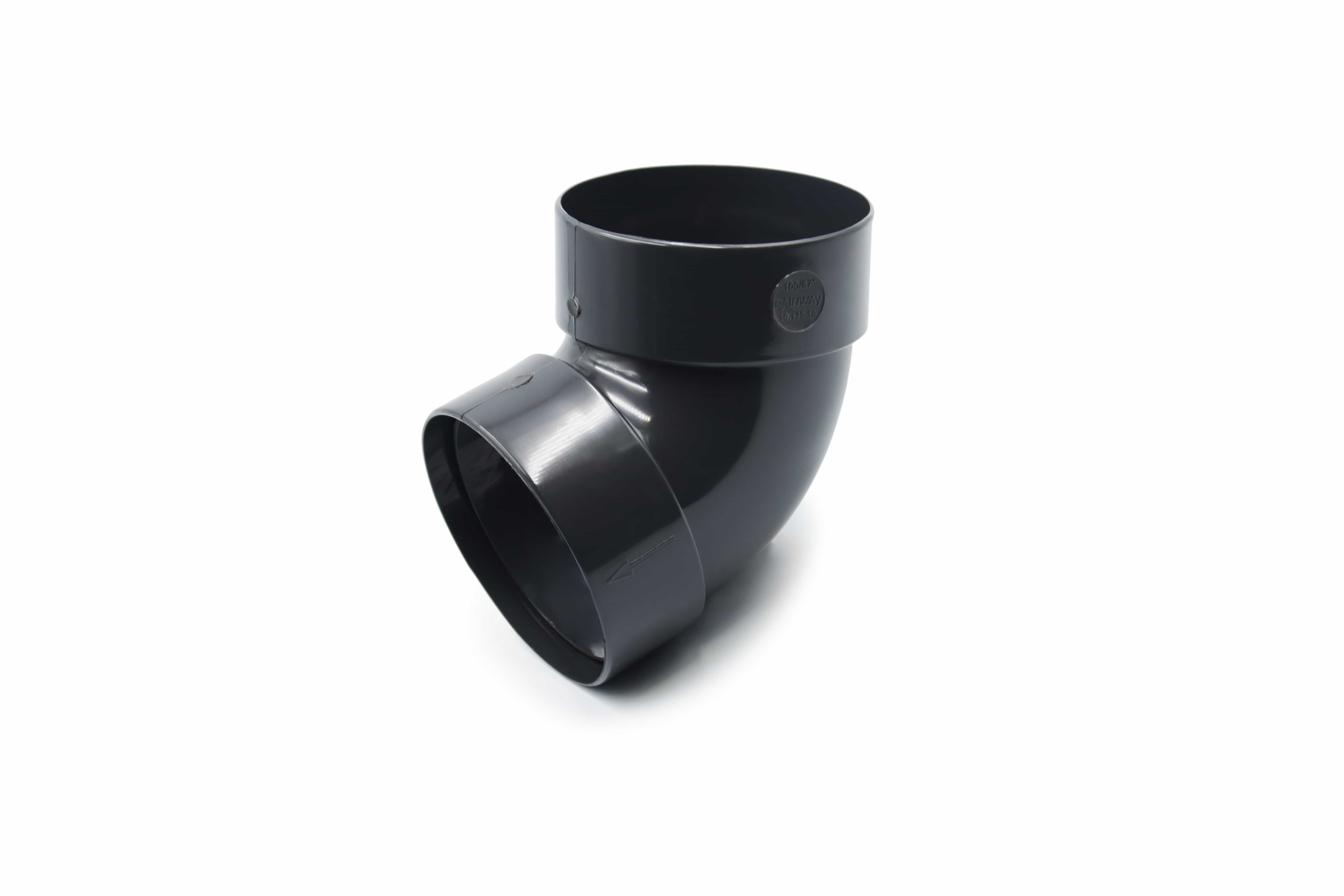 Double-coupled pipe bend 67° graphite 75mm RainWay — buy in the ...